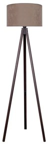 Brilagi - Stojací lampa VELVET 1xE27/60W/230V wenge/béžová