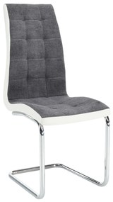 Jídelní židle Santa new (tmavě šedá + bílá). 772783