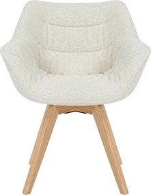 Designová otočná židle Kiara béžová
