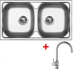 Sinks NB Sinks OKIO 780 DUO V+VITALIA - OK78DVVICL