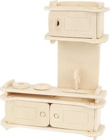 Dřevěná sada nábytku skládací Kruzzel 23542 set pro panenky