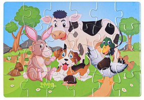 Puzzle dětské zvířátka 24 dílků