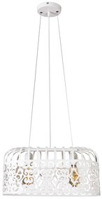 Rabalux Alessandra závěsné svítidlo bílé E27, max. 2x60W, průměr 46cm