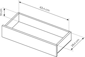 LOVI c | TV stolek RTV 2D1S | 196 cm | dub cremona