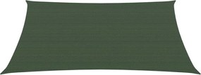 vidaXL Stínící plachta 160 g/m² 3/4 x 3 m HDPE [311104] Barva: Tmavě zelená