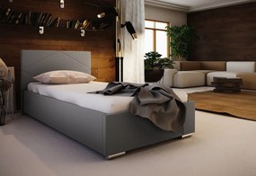 Jednolůžková čalouněná postel FLEK 5 + rošt + matrace, 80x200, Sofie 23