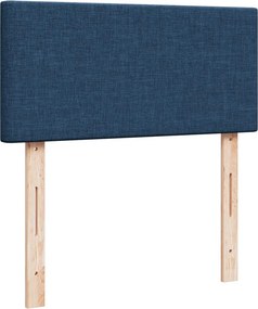 Box spring postel s matrací modrá 90x200 cm textil 3286950