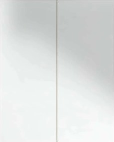 Koupelnová skříňka se zrcadlem 60x15x75 cm MDF bílá a dub 331530