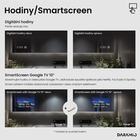 Zrcadlo do koupelny s LED osvětlením F3