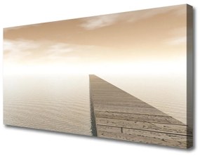 Obraz na plátně Moře Molo Architektura 125x50 cm