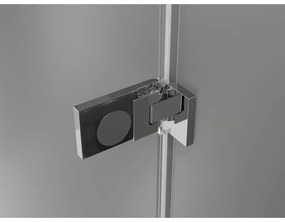 Mexen Lunar-F, sklápěcí sprchový kout pravý 70 x 70 cm, 8mm čiré sklo, chromový profil, 836-070-070-01-00-P