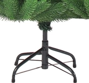 vidaXL Umělý vánoční stromek normandská jedle LED a koule zelený 210cm [3077647] Barva: Růže