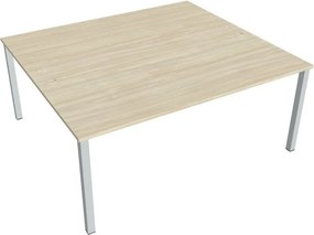 Kancelářský pracovní stůl Hobis USD 1800, deskaakát, černá černá