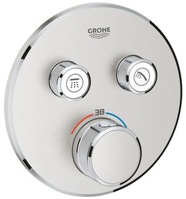 Grohe Grohtherm SmartControl - Termostat pro podomítkovou instalaci s 2 ventily, supersteel 29119DC0