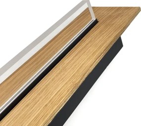 Brilagi - LED Stropní svítidlo WOODY FLAT LED/25W/230V 118 cm dub/černá