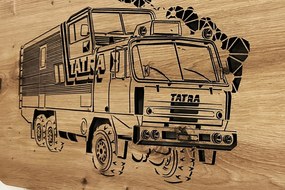Li-Go "Tatra 815" světelný obraz  230V 120x60cm provedení povrchu: dub světlý