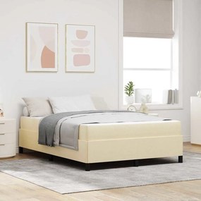 Postel s boxspringem Krémová 140 x 200 cm textil 3398869