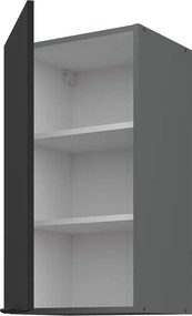 ARIA ab | horní skříňka 40 G-72 1F policová | 40 cm | ANTI FINGERPRINT povrch | antracit/černá