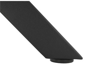 Jedálenský stůl, betón / čierna, průměr 120 cm, MEDOR