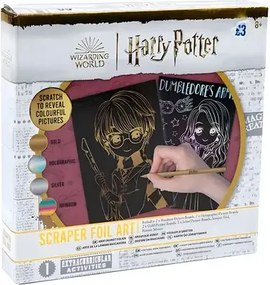 Škrabací obrázky Harry Potter / Kreativní sada / 25 × 25 × 4 cm / od 8