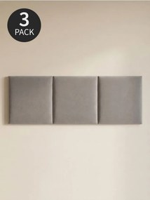 Sinsay - Čtvercové čalouněné panely 3 pack - šedá