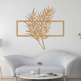 Dřevěná dekorace Tropické listy - Moderní botanický design | SENTOP HDF0303