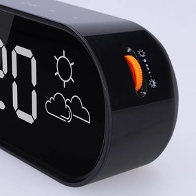 SOLIGHT Hodiny s předpovědí počasí, USB port