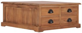 Konferenční stolek 68 x 68 x 30 cm masivní teakové dřevo 286274