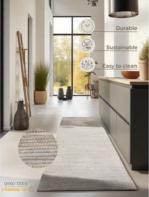 Oboustranný/ručně tkaný běhoun s příměsí juty ve světle přírodní barvě 80x200 cm Handloom – Hanse Home