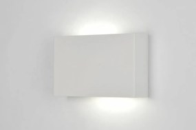 Nástěnné designové bílé svítidlo do chodby Knoxville White