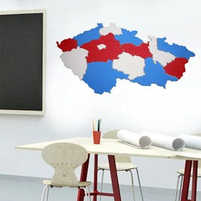 Vylen Barevná pěnová mapa ČR nástěnka 2150x1200mm