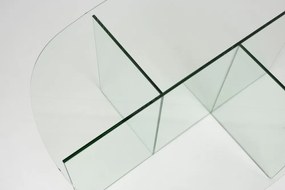 Skleněný konferenční stolek 60x80 cm Linea – Zuiver