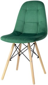 Szchara Ragnar čalouněná židle zelená - velur