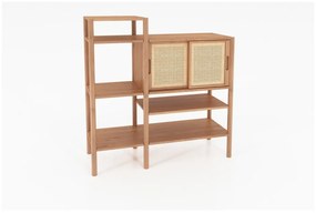 Knihovna z dubového dřeva 120x123 cm Pola - The Beds