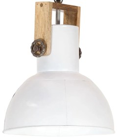 Industriální závěsné světlo 25 W bílé kulaté mangovník 32cm E27,  320846