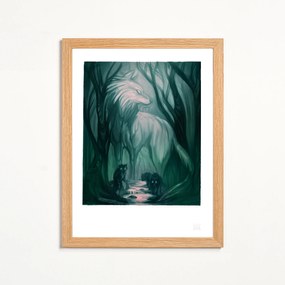 Lucie Talaber | Vlci Rám: Černý, Velikost: 30 x 20 cm