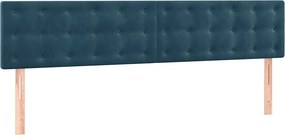 Box spring postel s matrací tmavě modrá 180x200 cm samet 3131217