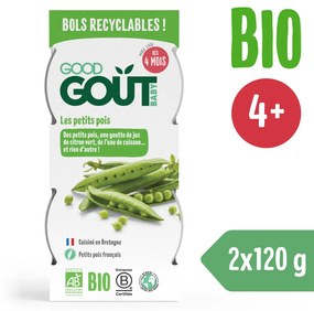 Good Gout BIO Hráškové pyré (2x120 g)