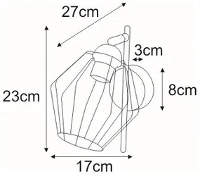 Nástěnné svítidlo K-3772 z řady BENET