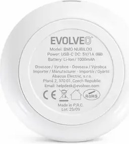 EVOLVEO NUBILOO – Uspávací modul s bílým šumem / ukolébavkami a barevn