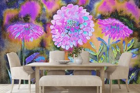 Samolepící tapeta nádherné květiny - 150x100 cm
