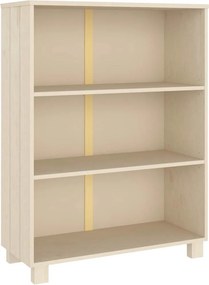Knihovna HAMAR medově hnědá 85 x 35 x 112 cm masivní borovice 340484