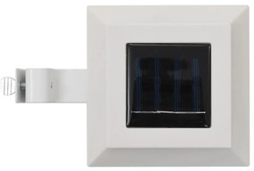Zahradní solární lampy 6 ks LED čtvercové 12 cm bílé,  44469