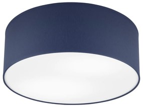 Tmavě modré stropní svítidlo s textilním stínidlem ø 35 cm Vivian – LAMKUR