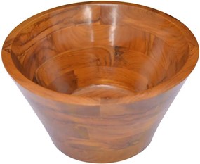 Umývadlo masivní teak Φ40 x 20 cm 326161