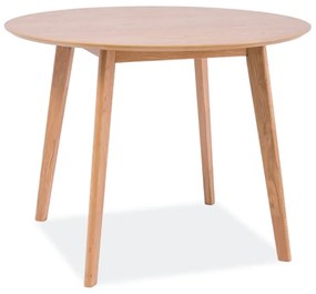 MAXIVA Jídelní stůl - MOSSO II, 90x90, dýha dub