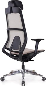 Ergonomická síťovaná kancelářská židle MOSH Airflow 406 – béžová