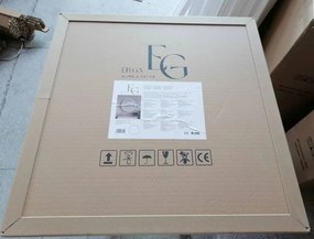 Erga Olivia, kulaté LED zrcadlo 70cm, černý kovový rám, 1610 lm, 6500K, ERG-V01-202-7070-BK