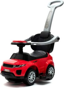 Dětské hrající odrážedlo s vodící tyčí SUV 3v1 Baby Mix červené