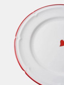 Sinsay - Keramický talíř s motivem srdce - bílá